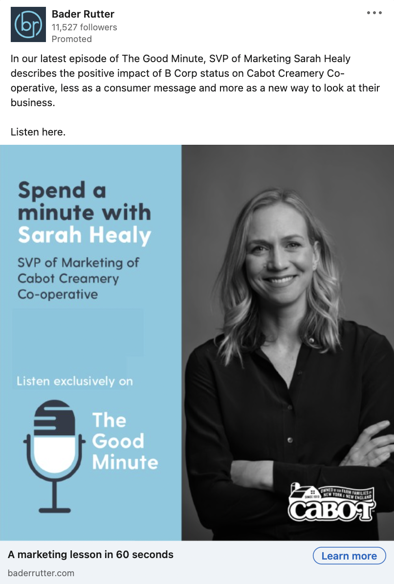 Why we test and learn. – Bader Rutter